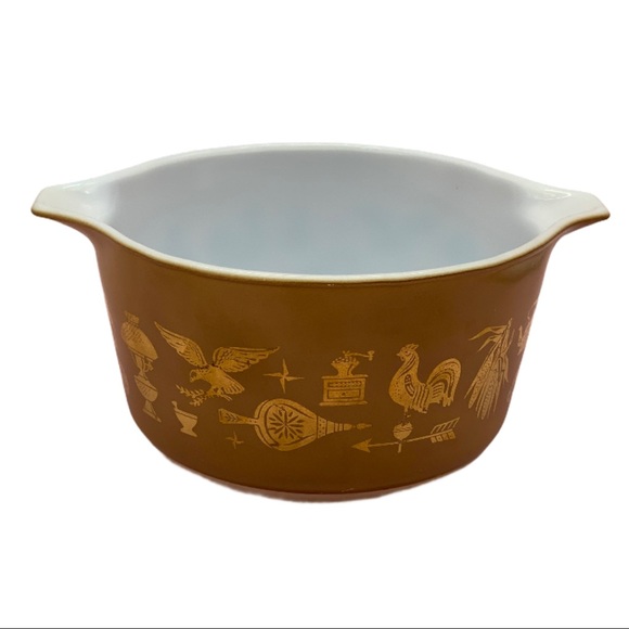 Pyrex | Kitchen | Vintage Pyrex Qt Early American Casserole Dish | Poshmark